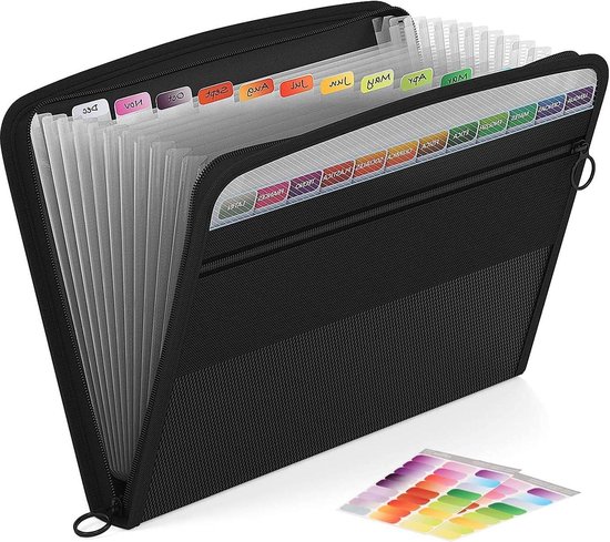 Accordeon Bestandsmap 13 vakken A4 - Document Organiser met ...