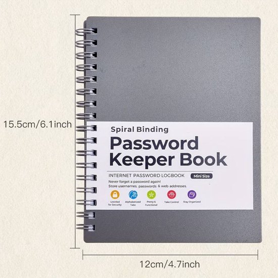 Wachtwoorden boekje - password boekje - bewaarboekje | bol