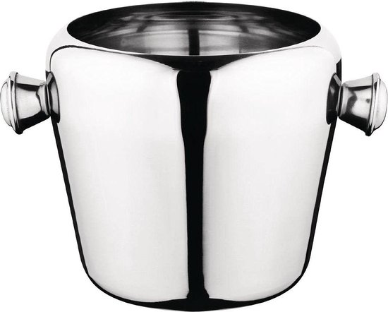 Mini ice bucket - 1 liter capacity - stainless steel | bol