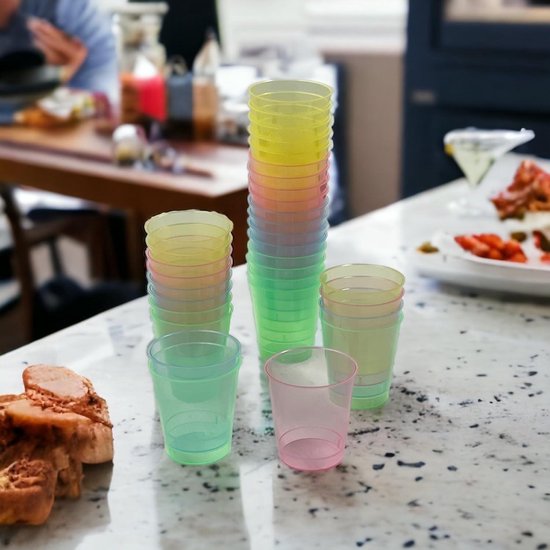 Plastic borrelglaasjes - Onbreekbaar - Robuuste borrelglazen voor Jello ...