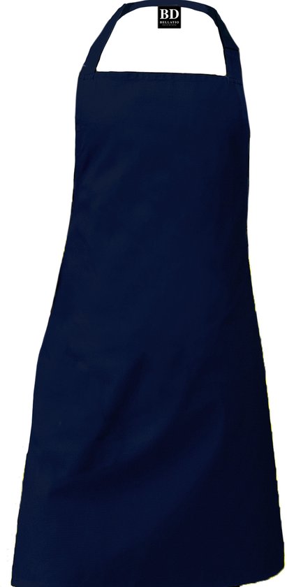 BBQ King barbeque schort/keukenschort kobalt blauw voor heren - bbq ...