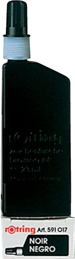 rOtring Isograph vloeibare inkt in fles | zwart | 23 ml vulpeninkt | bol