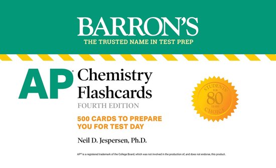 Barron's AP Prep - AP Chemistry Flashcards, Fourth Edition: Up-to-Date ...