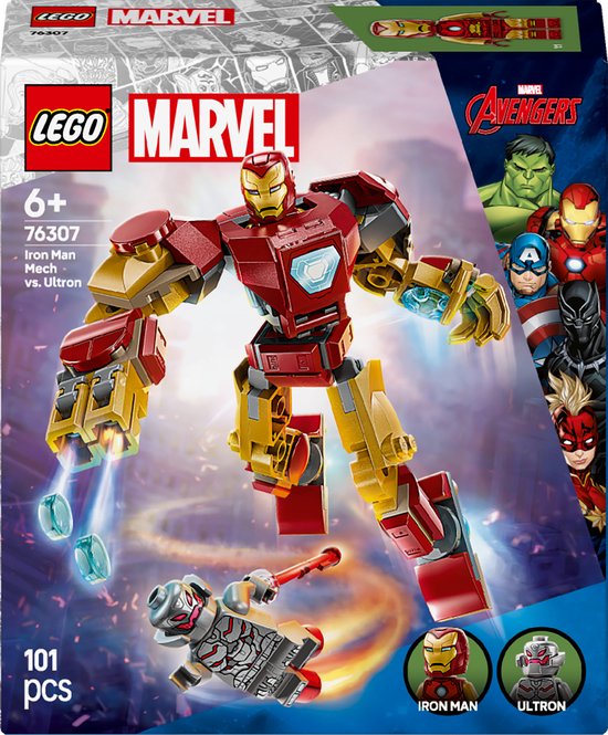 LEGO® Marvel Iron Man mecha vs. Ultron speelset - 76307 | bol
