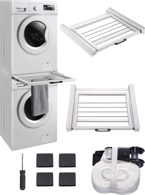 Saroda Tussenstuk Wasmachine Droger - Tussenstuk - Stapelkit ...