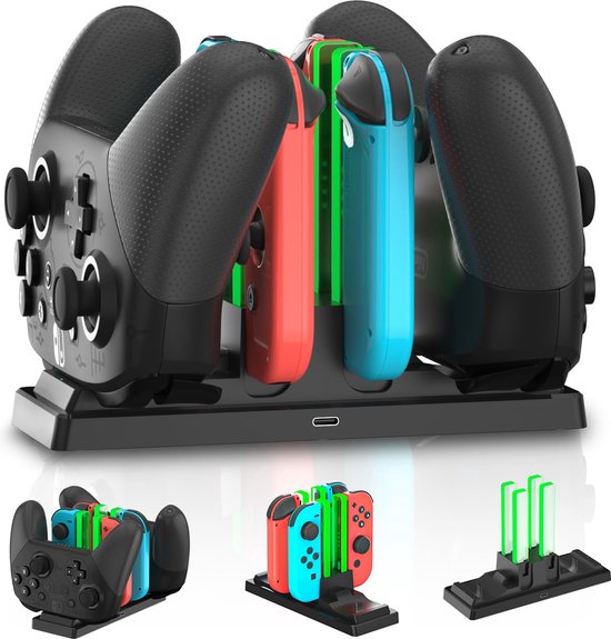 6 in 1 dock-oplader geschikt voor Nintendo Switch-controllers ...