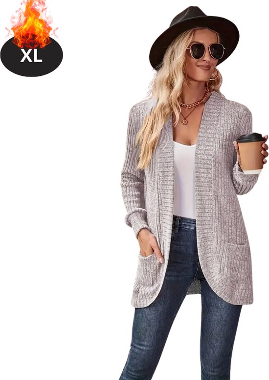 Livano Vest Dames - Sweater - Sweaters - Hoodie - Warme Trui - Lang ...