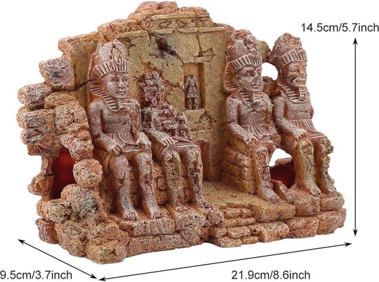 Zeevis Aquarium Ornament Boeddha Standbeeld en Grotten Decoratie | bol