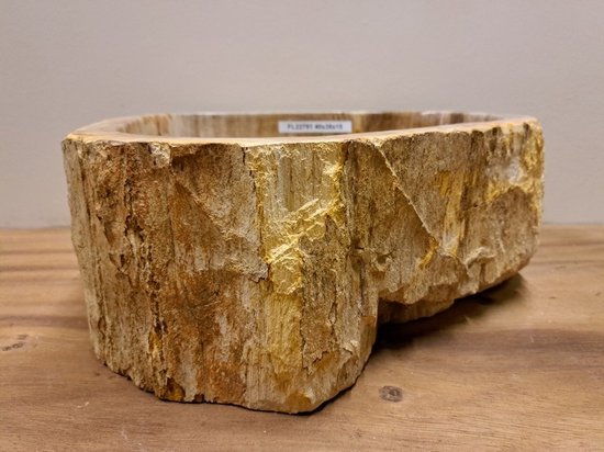 Waskom van versteend hout - 40x36x15cm - FL22791 | bol