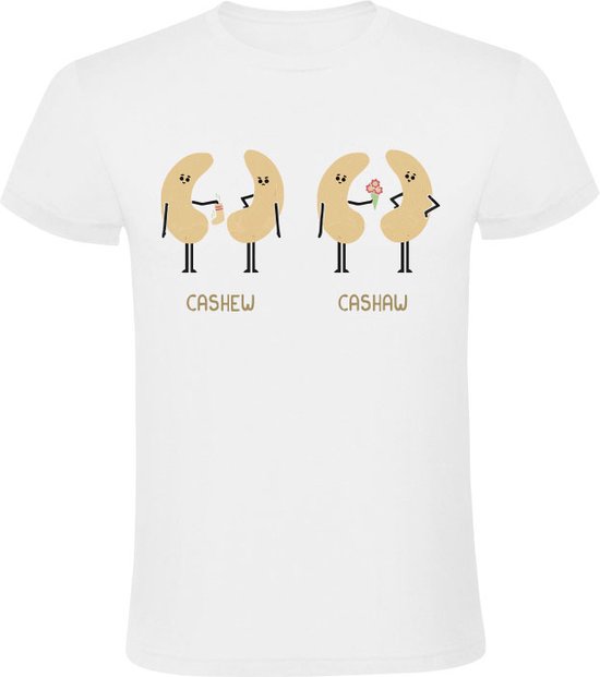 Cashew Cashaw Heren T-shirt - noten - eten - feest - verjaardag ...
