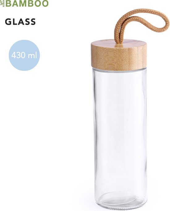 Glazen drinkfles - Waterfles - Drinkflessen - Waterflessen volwassenen ...