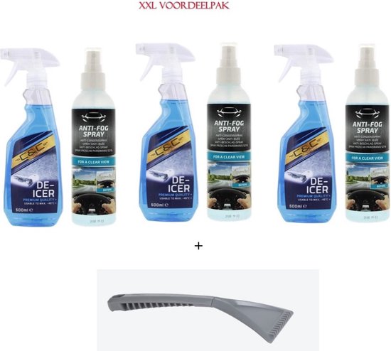 Voordeelpak XXL De-Icer en anti condens spray zonder anticondensdoek ...