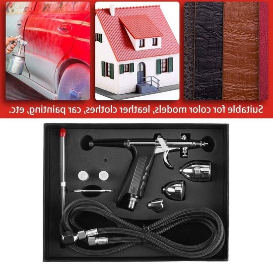 Nauwkeurige controle zwaartekracht airbrush met dubbele werking - 3 ...