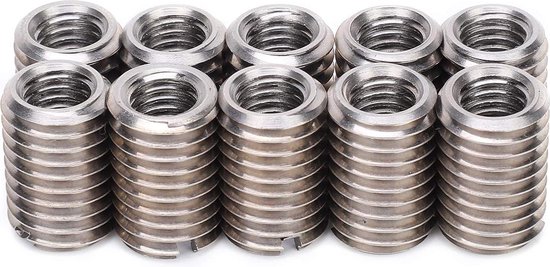10 stuks M8 naar M12 schroefdraad adapter - roestvrij staal - reparatie ...