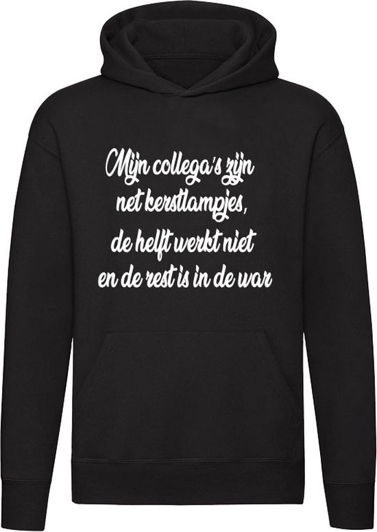 Mijn Collega's Zijn Net Kerstlampjes Hoodie - kerst - feestdagen - werk ...