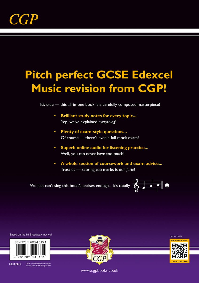 GCSE Music Edexcel Comp Rev & Pract & CD | 9781782946151 | Cgp Books ...