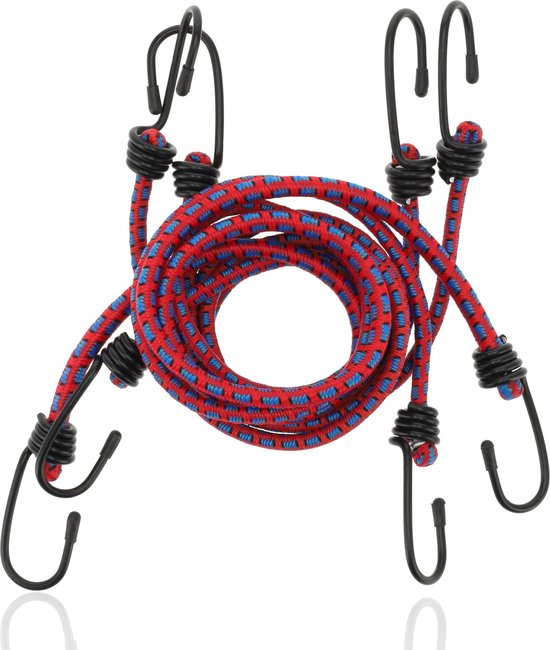 Snelbinder - Spinbinder 4 Stuks 80cm Ø8mm - Elastische Bagagespanners ...