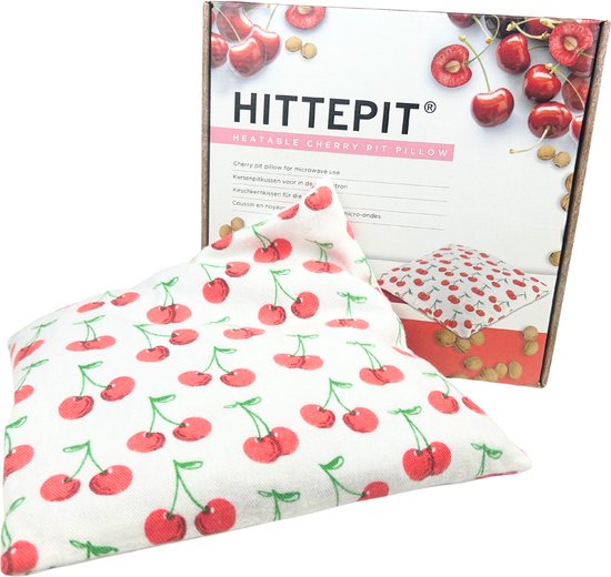 Hittepit Vierkant Rode Kersen - Kersenpitkussen - Pittenzak Magnetron - 27cm x 27cm | bol