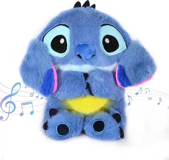 Ademende Lilo & Stitch - Angstverlichting - Knuffel met Sensorische ...