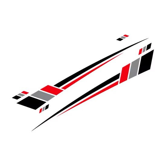 Grootte: L1H1 6 Stks/partij Auto Body Stickers Camper Strepen Grafische ...