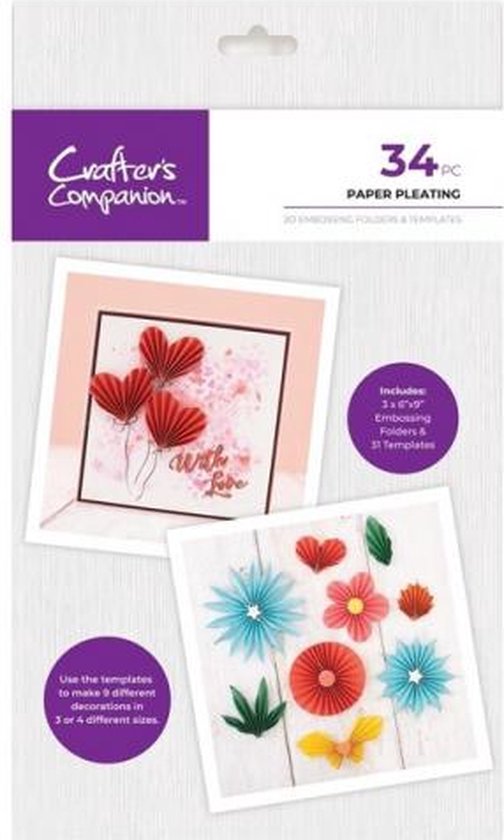 CC - Templates and Embossingfolders - Paper Pleating | bol