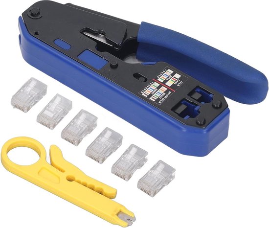 Netwerkkabel Tang voor Cat5, Cat5e, Cat6 - RJ45, RJ11, RJ12 connectoren ...