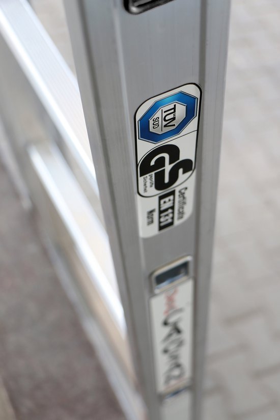 Professionele Reformladder | 3-delig | 3x8 treden | Aluminium | Anti ...