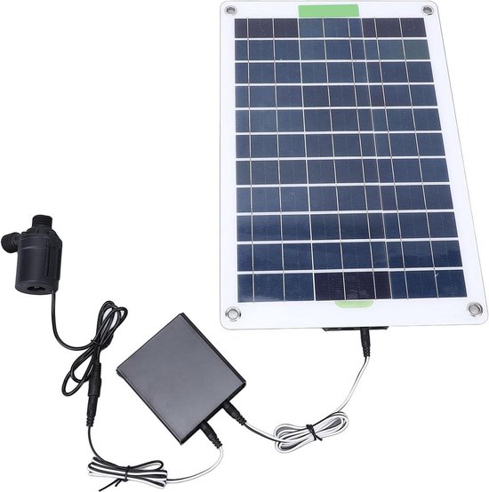 Zonne-waterpomp 12V 100W voor Buiten DIY met Energieopslagdoos - Vogelbad Vijver | bol
