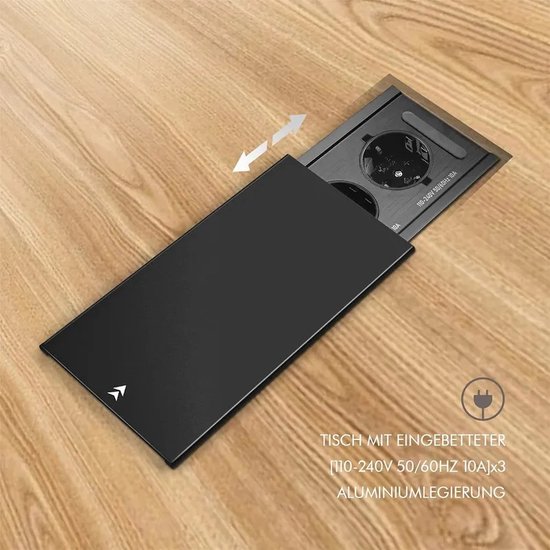 Tafelstopcontact Met 3 Stopcontacten, 1,8 m - Inbouwstopcontact (250 V ...