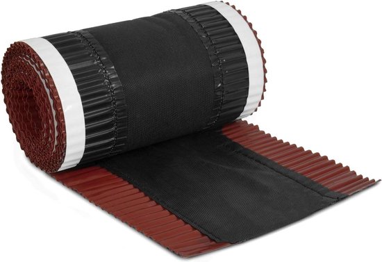 PP vRoll Nokrol 5m lengte 390mm kastanjerood RAL 8012 - aluminium ...