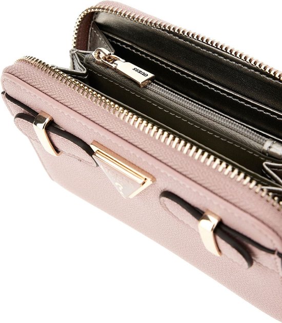 GUESS Portemonnee Eco Ali Zip Around Wallet Mauve | bol