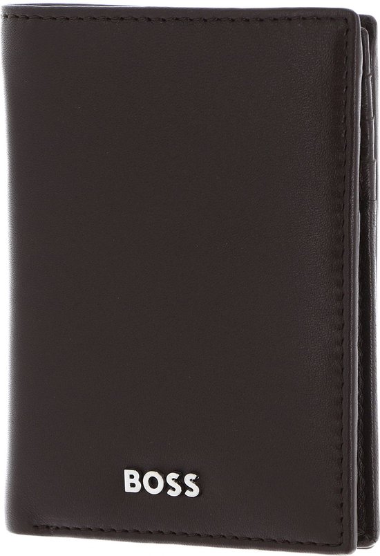 HUGO BOSS Leren Kaarthoes Classic Smooth Trifold Card Case Brown Bruine ...