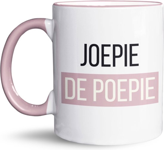 NietMokken.nl - Grappige Mokken - 'Joepie de Poepie' - Hilarisch Cadeau voor... | bol