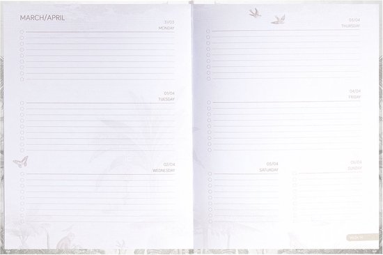 Pimpelmees diary 2025 Mono Pencil grey | bol