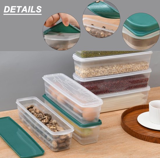 Goodivery ® Stijlvolle Set van 3 Luchtdichte Bewaarpotten voor ...