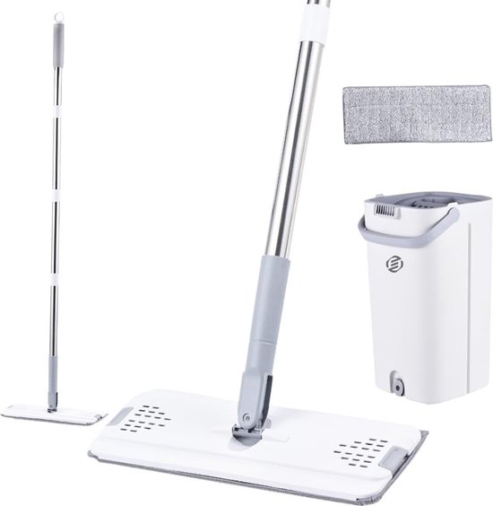 Equivera Dwijl en Emmer Set - Dweilset - Dweilsysteem - Dwijl en Emmer ...