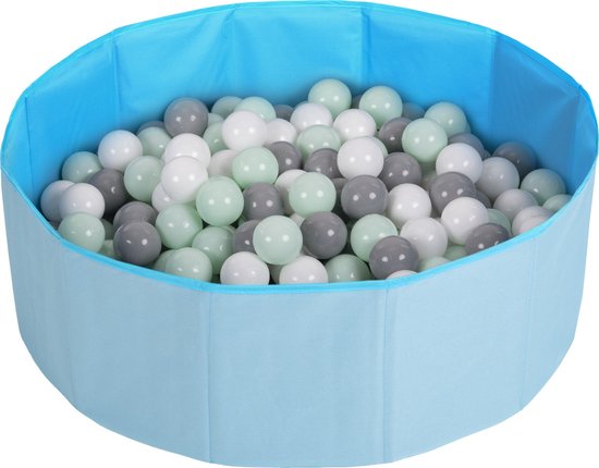 Selonis Opvouwbaar ballenbad voor kinderen met 100 plastic ballen ∅6cm ...