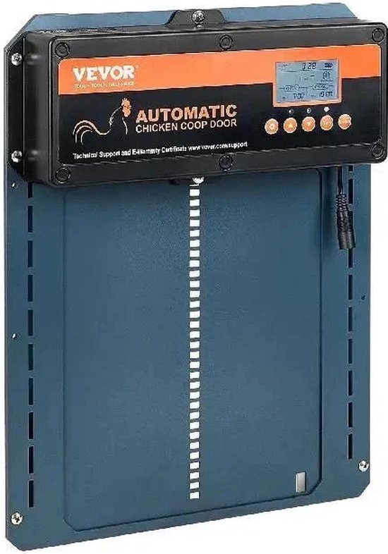 Vevor - Automatische Kippenhokdeur - met Timer - Weerbestendig IP44 - LCD-Display,... | bol