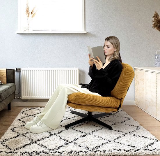 Mrs. Jones Corduroy loungestoel - Stoel - Relax stoel - Draaibare stoel ...
