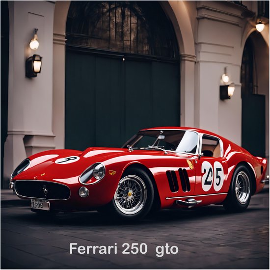 Ferrari 250 GTO poster | auto posters | 50 x 50 cm | papier | WALWALLS ...