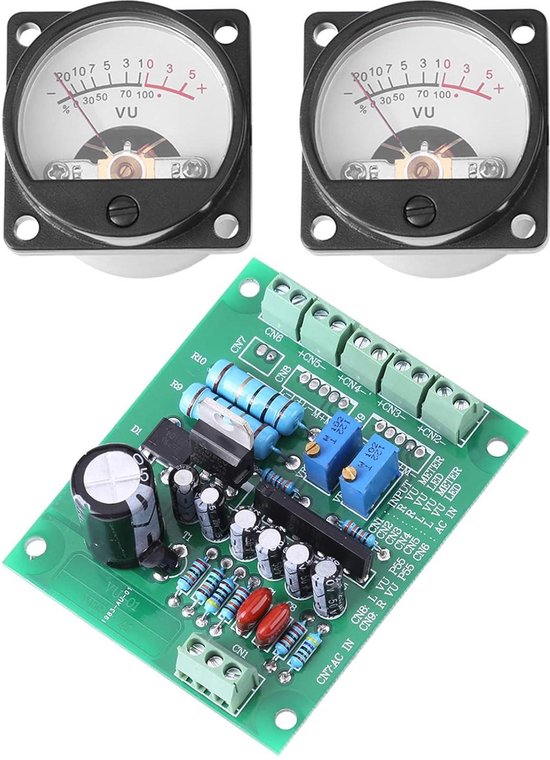 Vu Meter Warm Back Vu Meters - 2X Stuks - Stereo Vu Meter Lichtopname ...