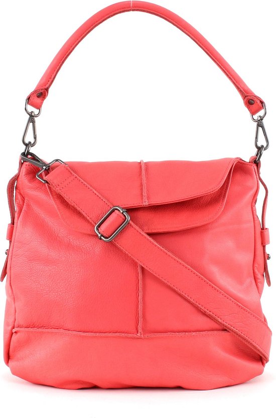 FREDsBRUDER Leren Schoudertas Schoudertas Iconic Vanilla Fuchsia Rood ...