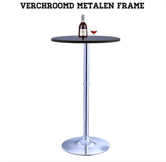 Staantafel - Partytafel Met MDF Blad - Buffettafel 105 cm Hoog - Ronde ...