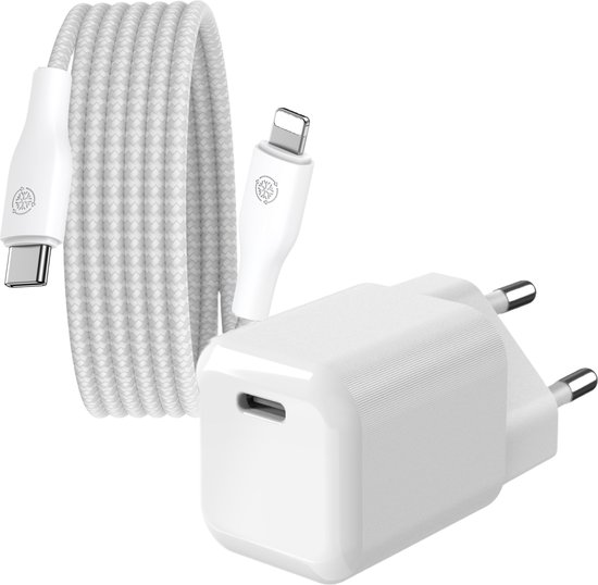 Mini Snellader 30W - 3 Meter - Oplader geschikt voor iPhone en iPad met Apple... | bol
