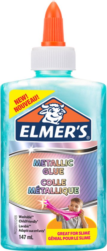 Elmer’s metallic PVA-lijm | Turkoois | 147 ml | uitwasbaar en ...