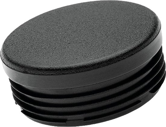 Rond insteekdop - 30mm - 20 stuks - Vlak geribbelde eindkap - Inslagdop - Kunststofdop | bol