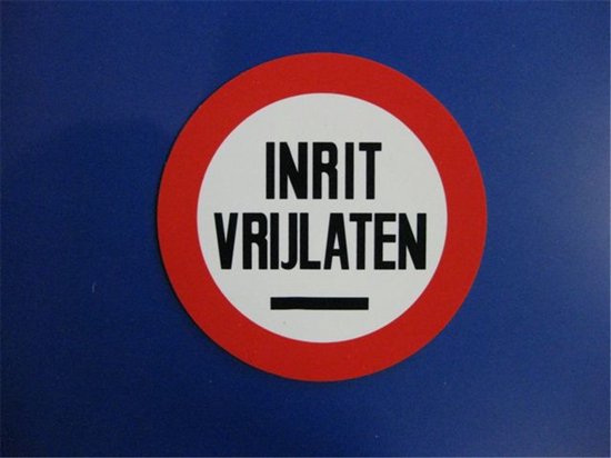 Repko bord rond "inrit vrijlaten" | bol