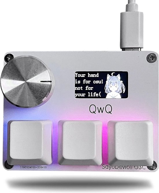 BTXETUEL Sayodevice OC3 – Mini Toetsenbord – Wit – OSU Keyboard ...