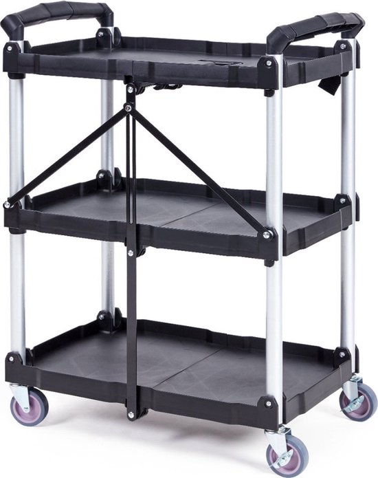 Trolley - Trolley op wieltjes - Serveerwagen - Keukentrolley | bol