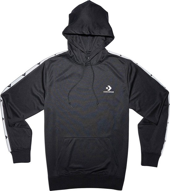 Converse Star Chevron Track Pullover Hoodie Heren Zwart | bol